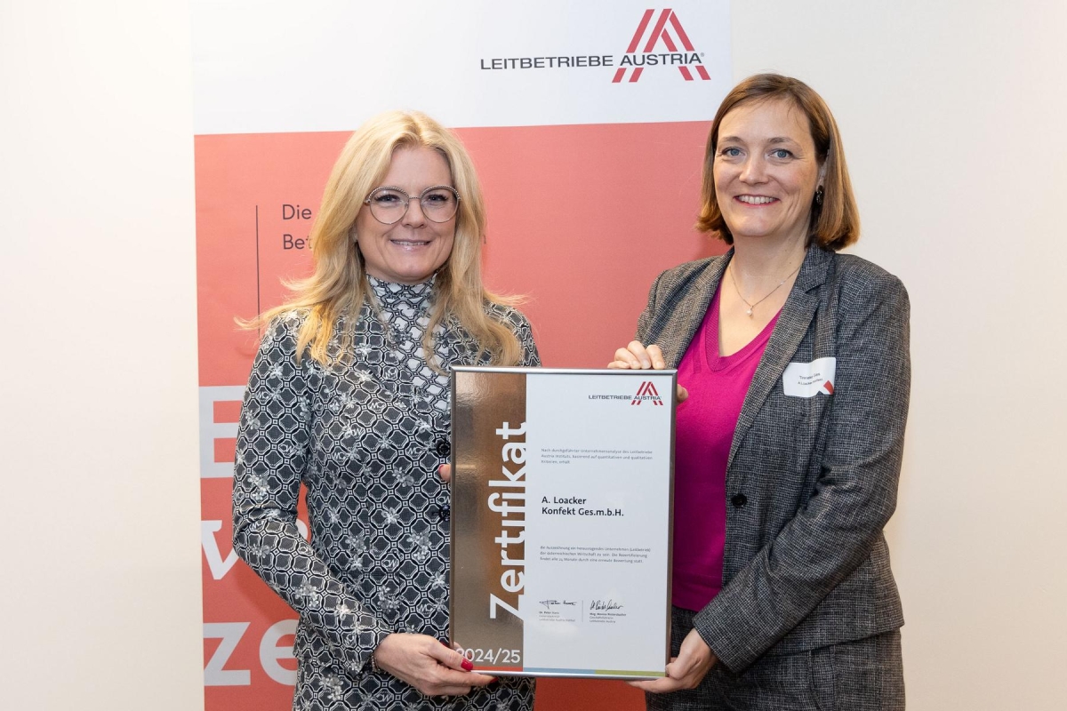 Loacker Konfekt als Leitbetrieb ausgezeichnet – Osttiroler Bote